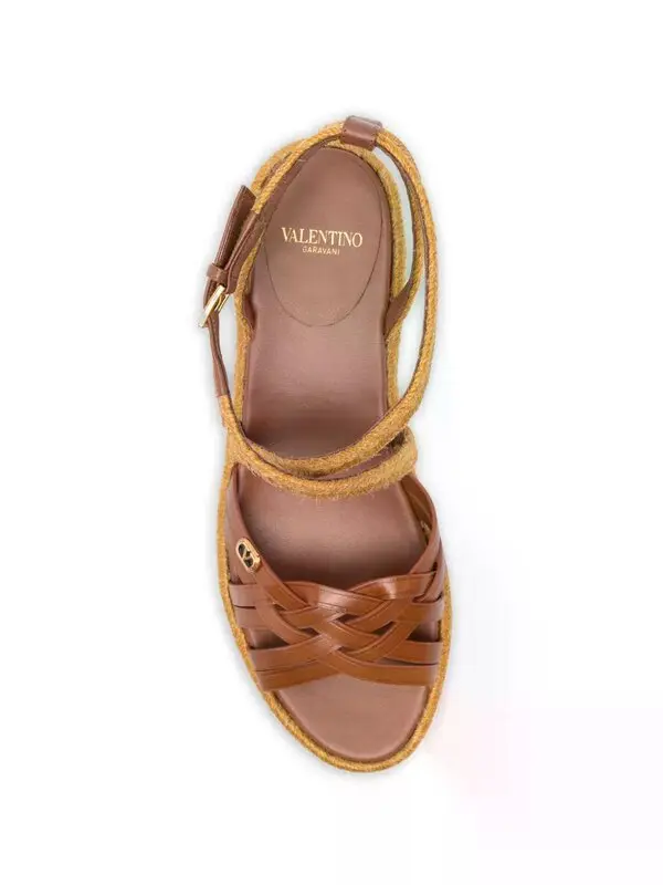 Valentino Garavani Braided Platform Sandals