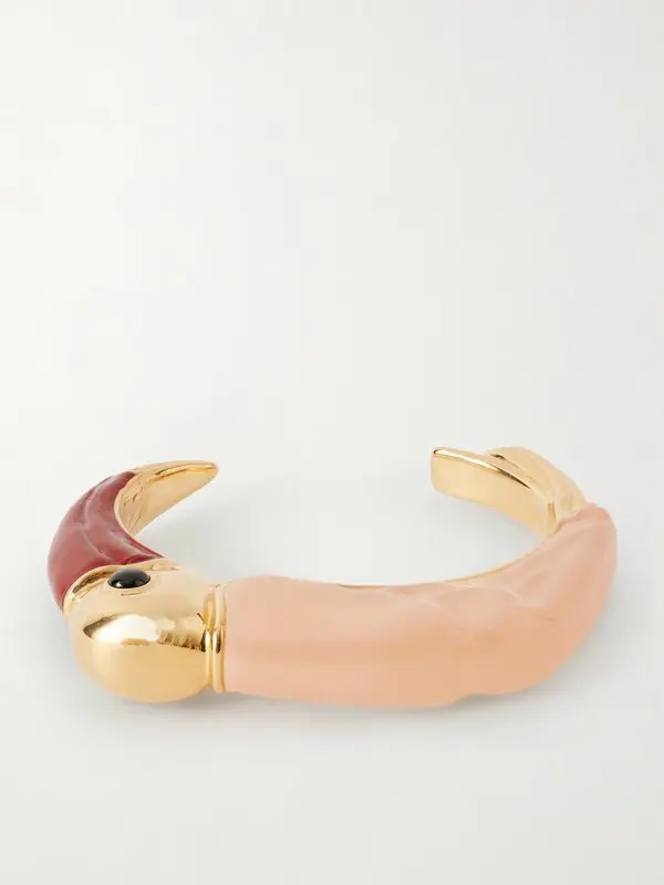 Chloé Tone And Resin Cuff - Gold