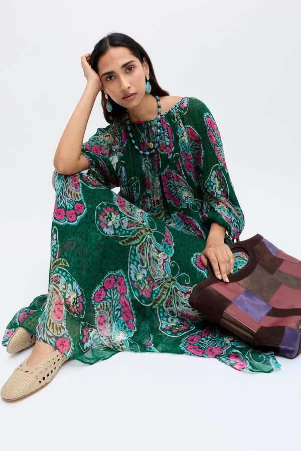 Rixo Hayden Butterfly Bloom Regular - Green