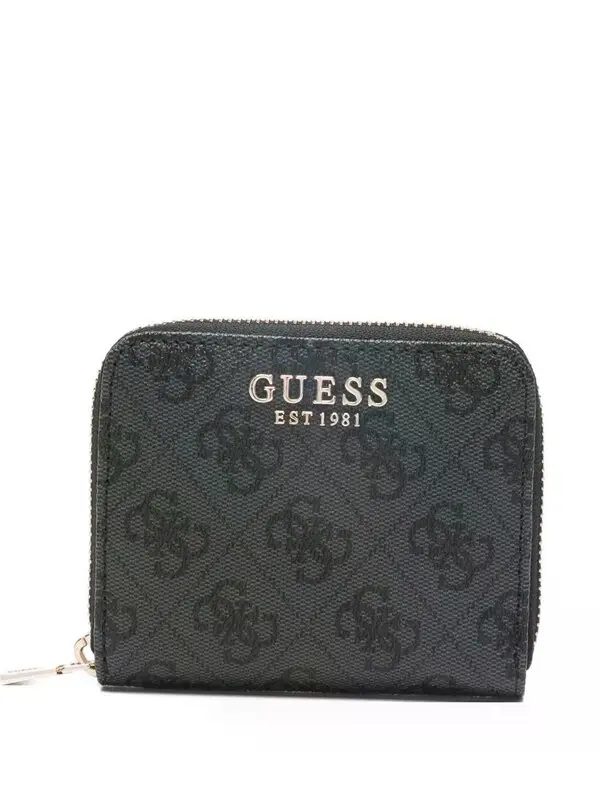 Guess Logo-print Wallet - Black