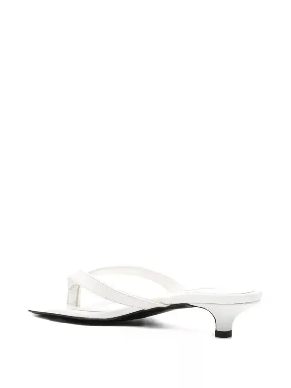TOTEME Heeled Flip Flops - White