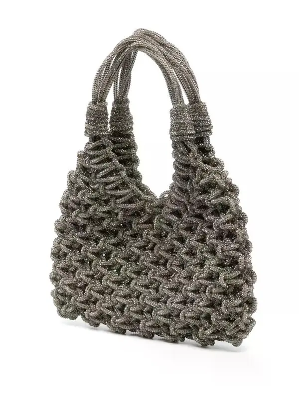 HIBOURAMA Small Vannifique Crystal-embellished Bag - Grey