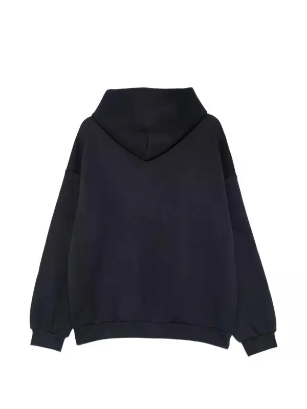 WRSTBHVR Hooded Pouch Sweater - Blue