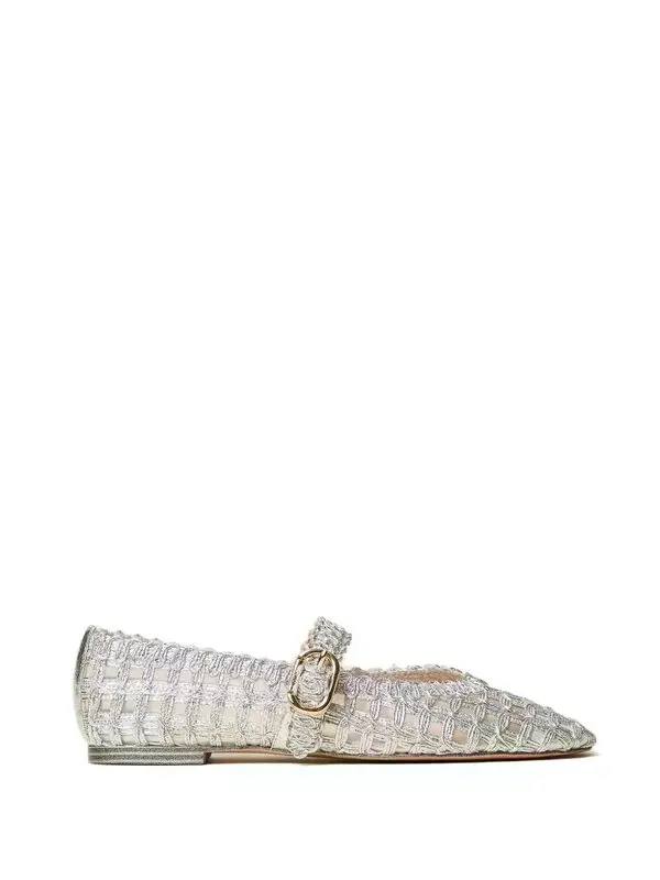 TWINSET Ballet Flats With Strap And Embroidery