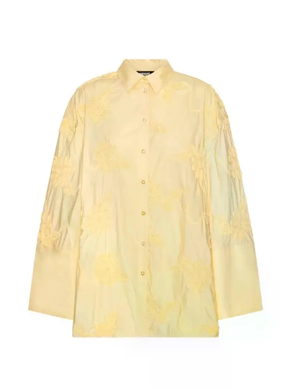 ROTATE BY BIRGER CHRISTENSEN Embroidered Shirt - Yellow