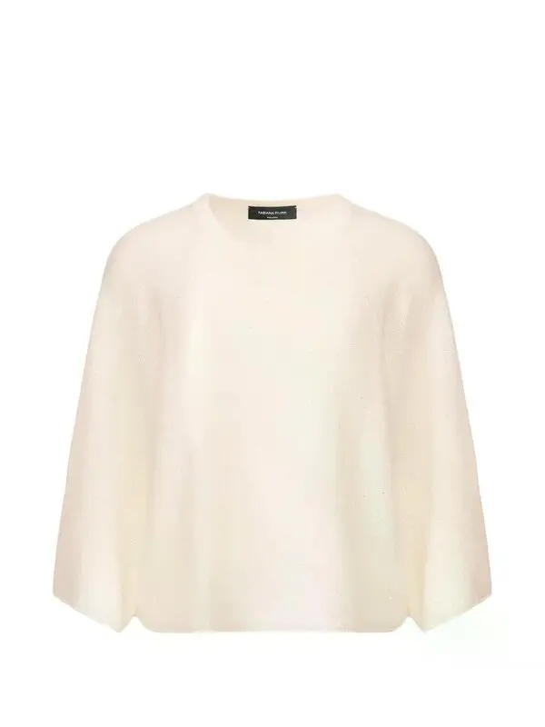 Fabiana Filippi Crew-neck Cape Sweater - Neutrals