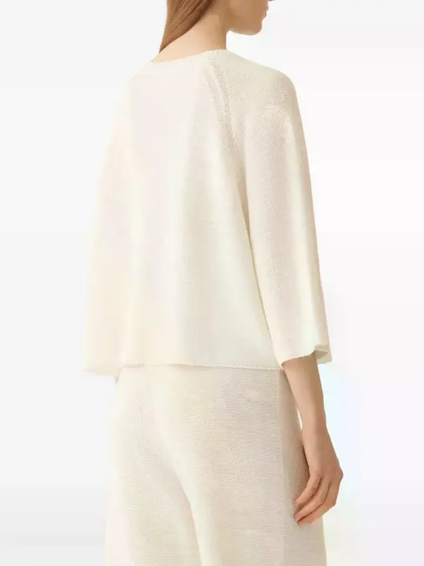 Fabiana Filippi Crew-neck Cape Sweater - Neutrals