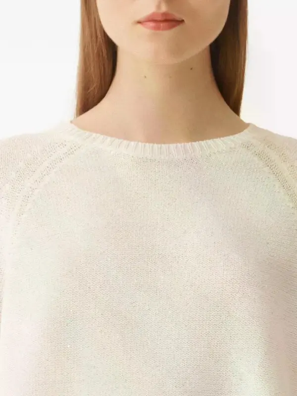 Fabiana Filippi Crew-neck Cape Sweater - Neutrals