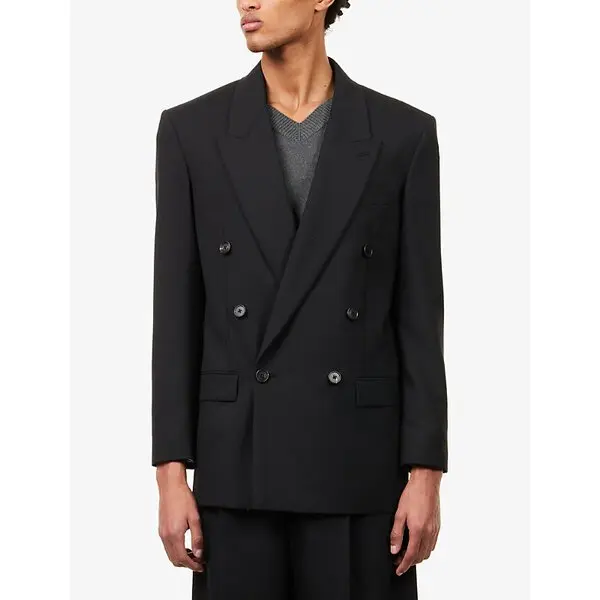 THE ROW Mazzy Double-breasted Wool Jacket