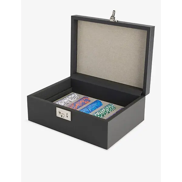 Dunhill Century Despatch Leather Poker Set
