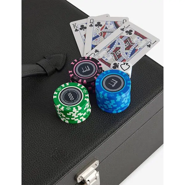 Dunhill Century Despatch Leather Poker Set