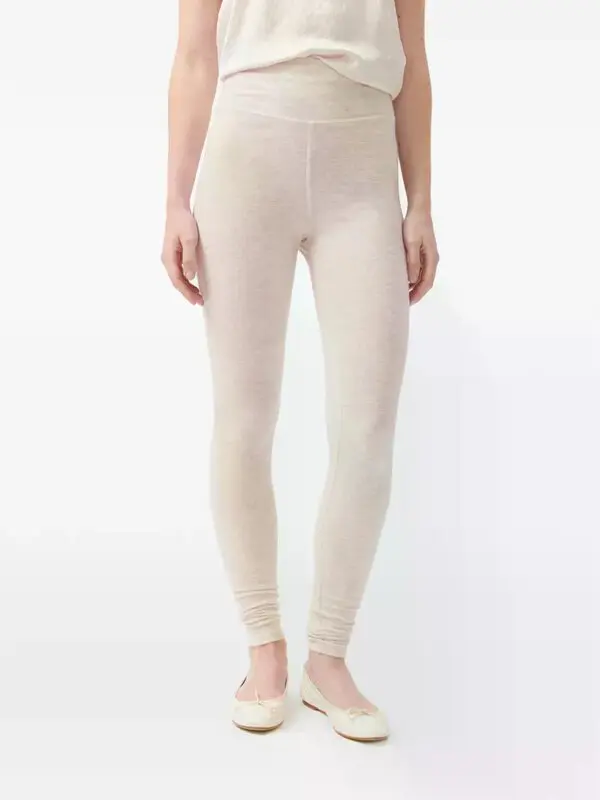 American Vintage Ypawood Elasticated Leggings - Neutrals