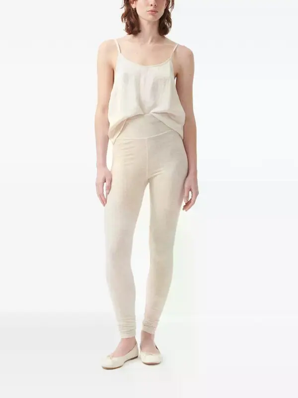 American Vintage Ypawood Elasticated Leggings - Neutrals