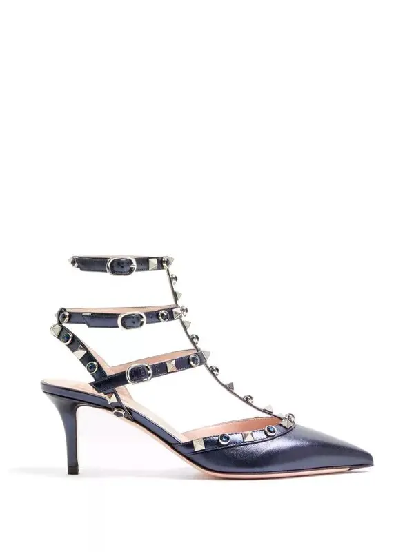 Valentino Garavani Rockstud 65mm Cabochon Pumps - Blue