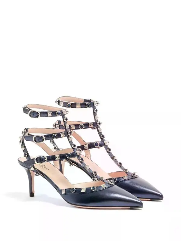 Valentino Garavani Rockstud 65mm Cabochon Pumps - Blue