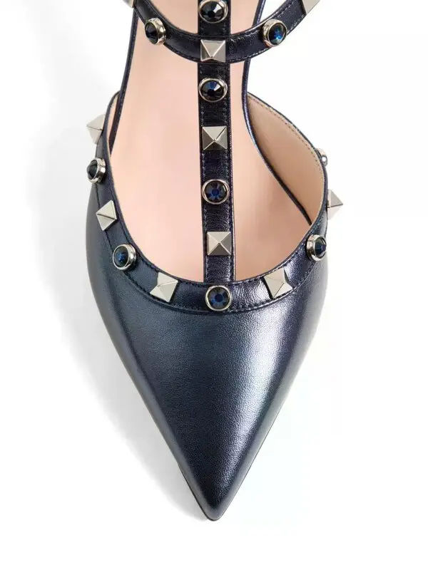 Valentino Garavani Rockstud 65mm Cabochon Pumps - Blue