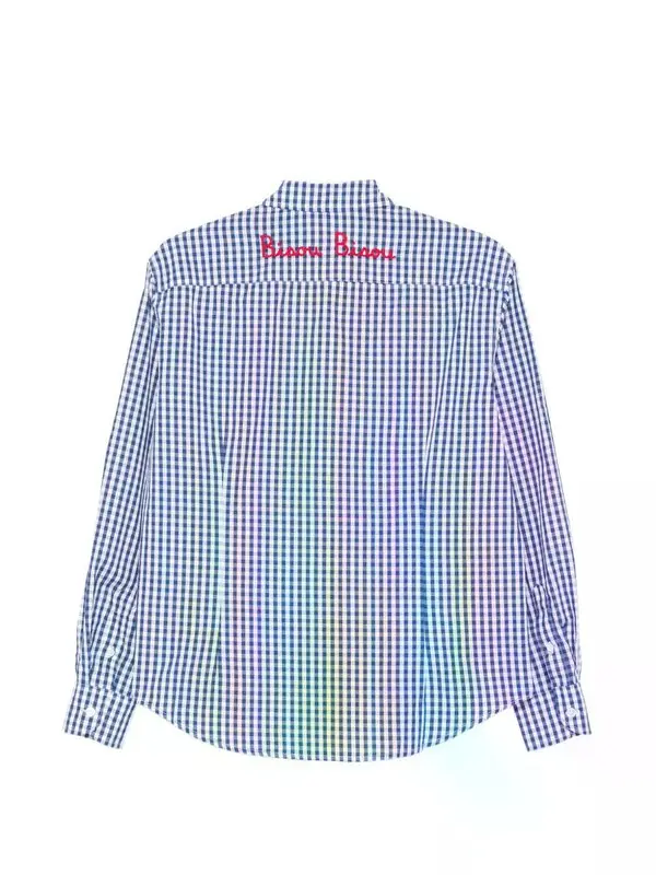 MC2 SAINT BARTH Gingham Shirt - Blue