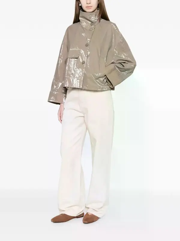 DUNO Button Flap-pocket Jacket - Neutrals