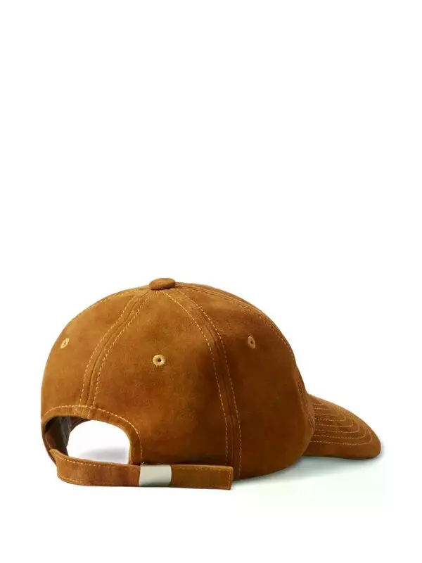 Claudie Pierlot Leather Monogrammed Cap