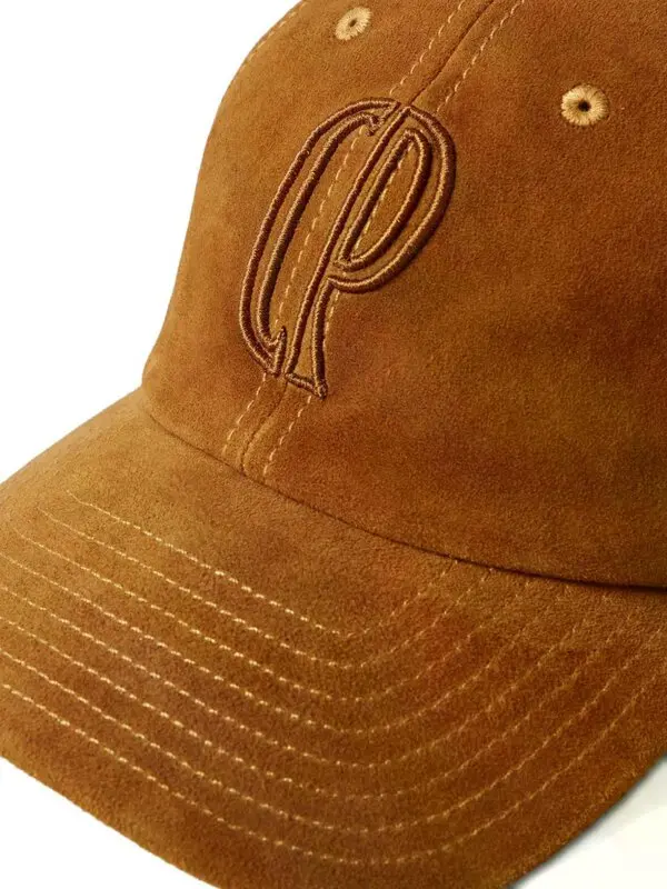 Claudie Pierlot Leather Monogrammed Cap