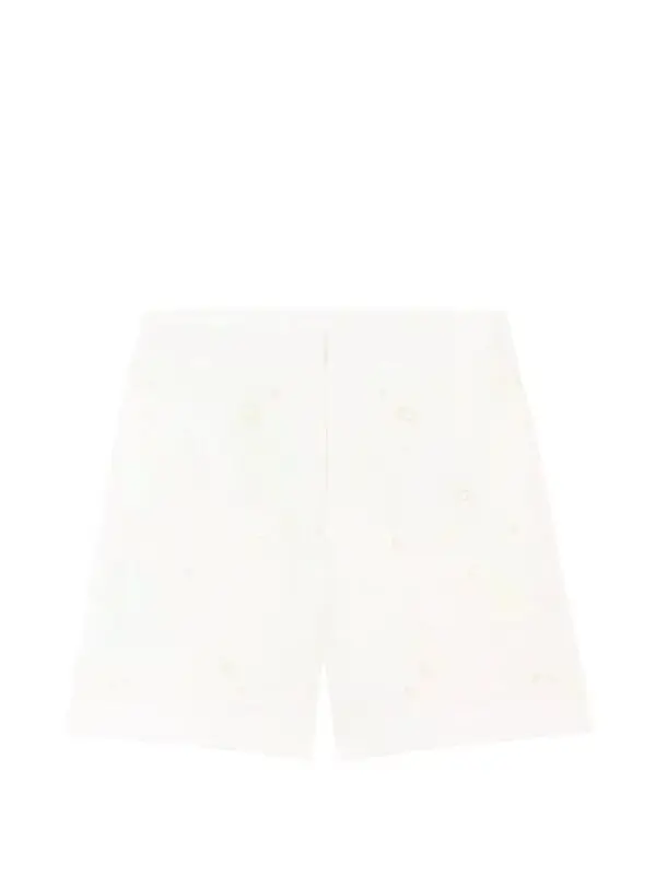 Claudie Pierlot Embroidered Shorts - White