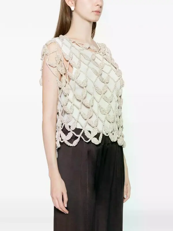 Antonelli Firenze Knit Crochet Top