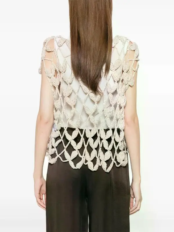 Antonelli Firenze Knit Crochet Top
