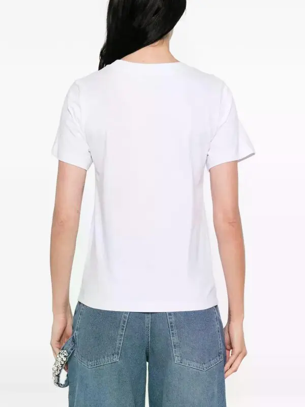 SHUSHU/TONG Floral Appliqué T-shirt