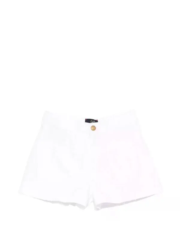 Seafarer Frayed Denim Shorts - White