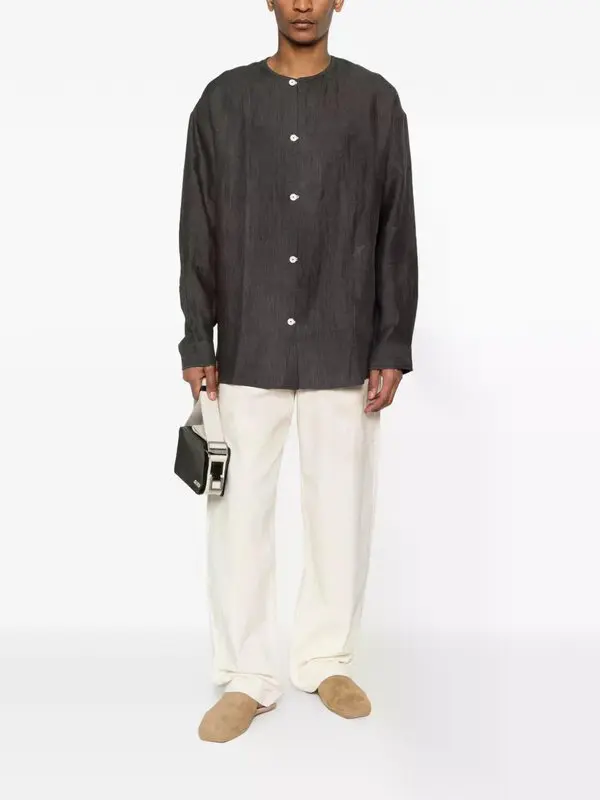 Jacquemus Long-sleeve Striped Shirt - Grey