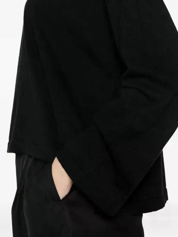 C.T.PLAGE Layered Hem Sweater - Black