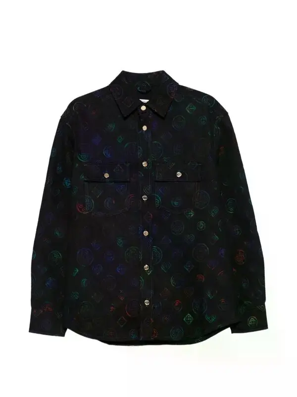Casablanca Logo-pattern Denim Shirt
