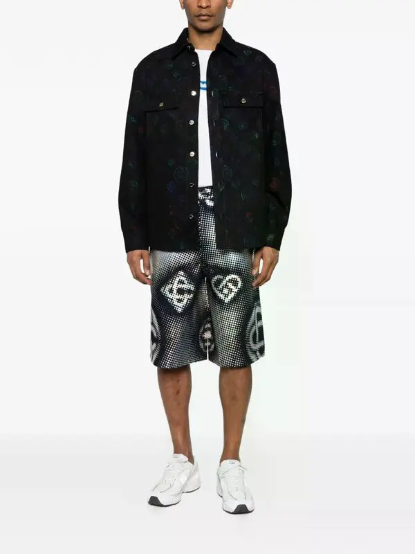 Casablanca Logo-pattern Denim Shirt