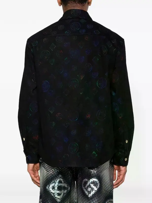 Casablanca Logo-pattern Denim Shirt