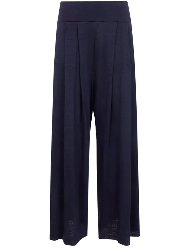 Labo.art Lieto Linen Wide Leg Trousers - Blue