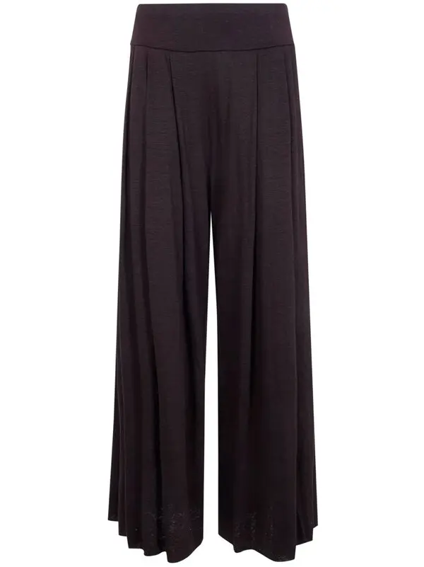 Labo.art Bubi" Lieto Linen Wide Leg Trousers - Brown