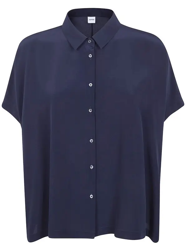 Aspesi Poncho Shirt - Blue
