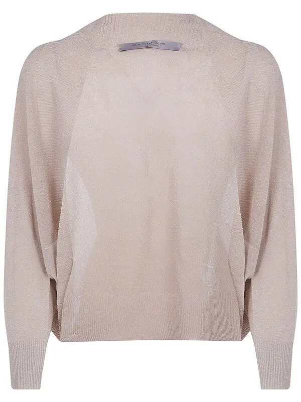 D.exterior F-lux Oversized Crop Cape - Metallic