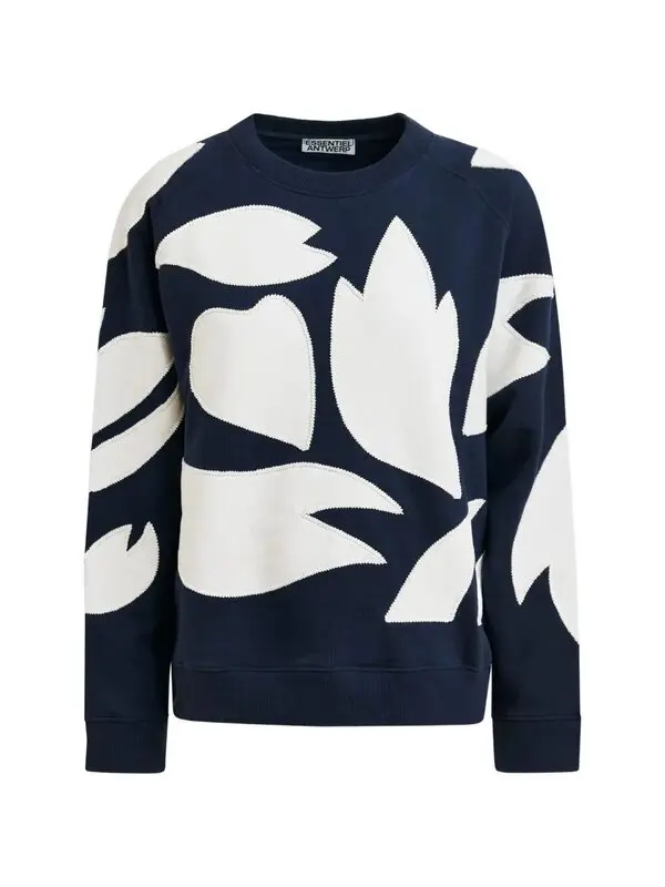 Essentiel Antwerp Embroidered Cotton Sweatshirt