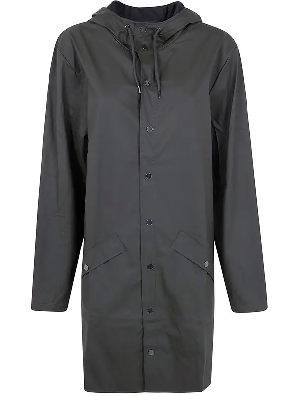 Rains W3 Long Jacket - Green