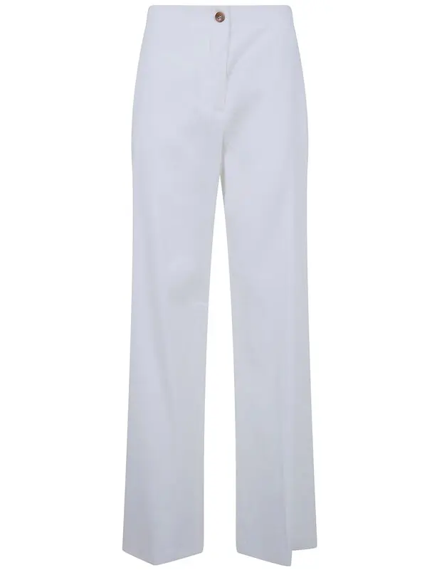 Seventy Linen-cotton Blend Vintage Effect Trousers