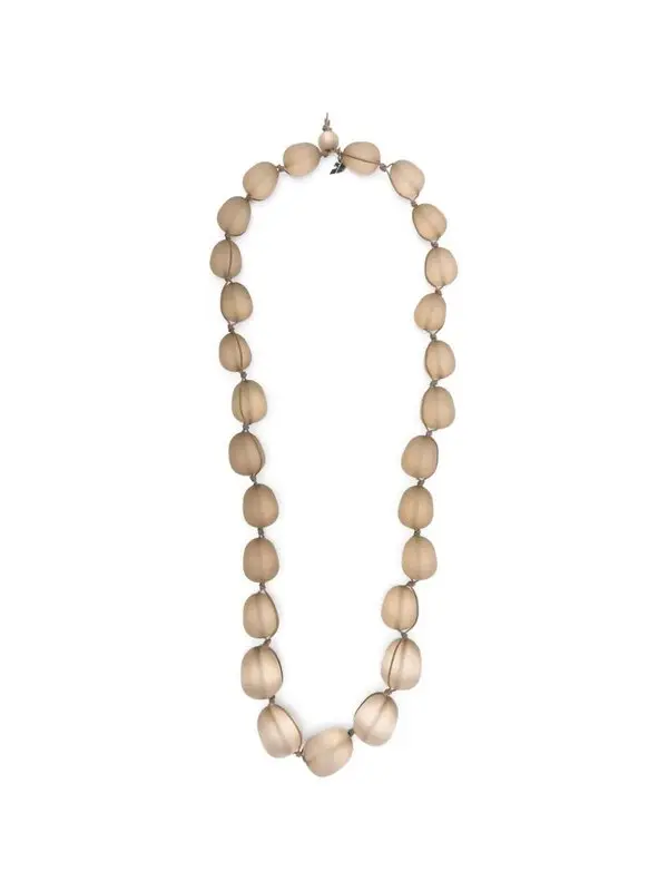 Emporio Armani Resin Necklace - Beige