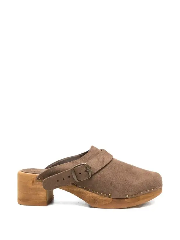 BOSABO Cuir Daim Medium Heel T. 050 Mule