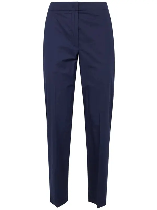 Seventy Popeline Fine Cotton Stretch Trousers - Blue
