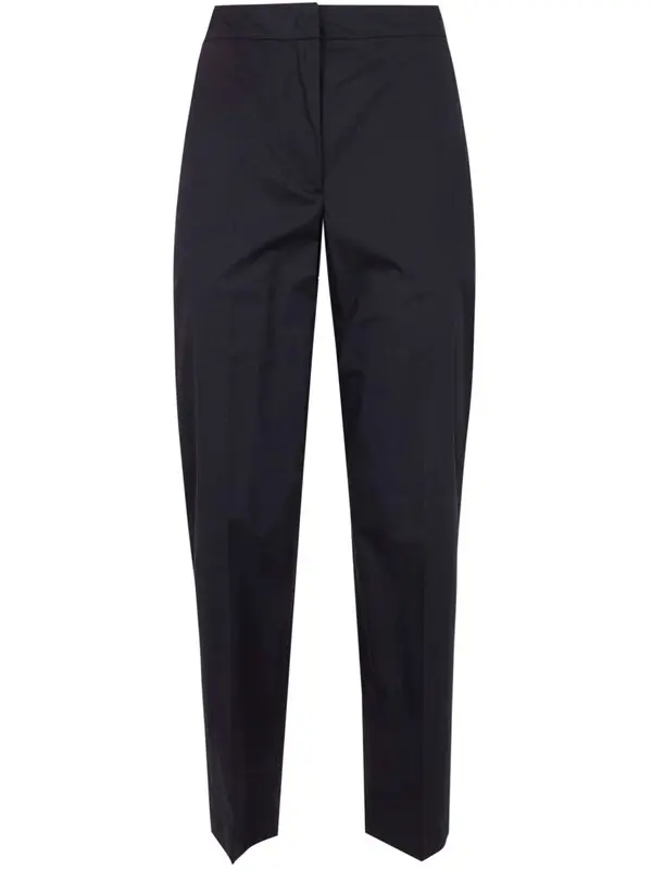 Seventy Popeline Fine Cotton Stretch Trousers - Black