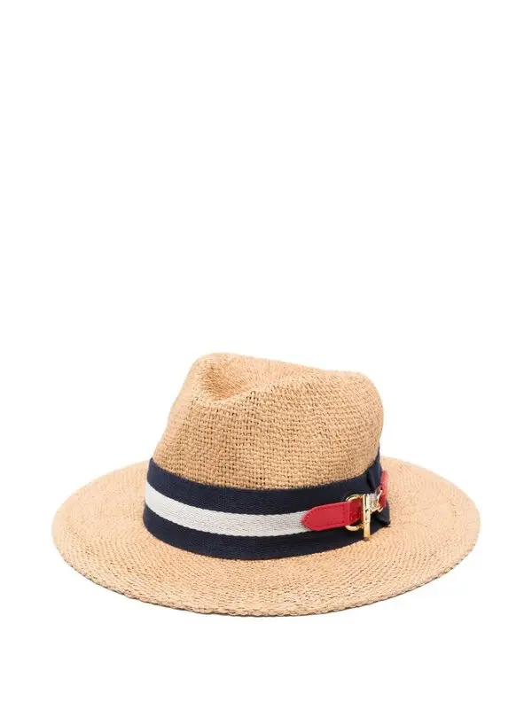 Ralph Lauren Fedora Belted Hat - Brown