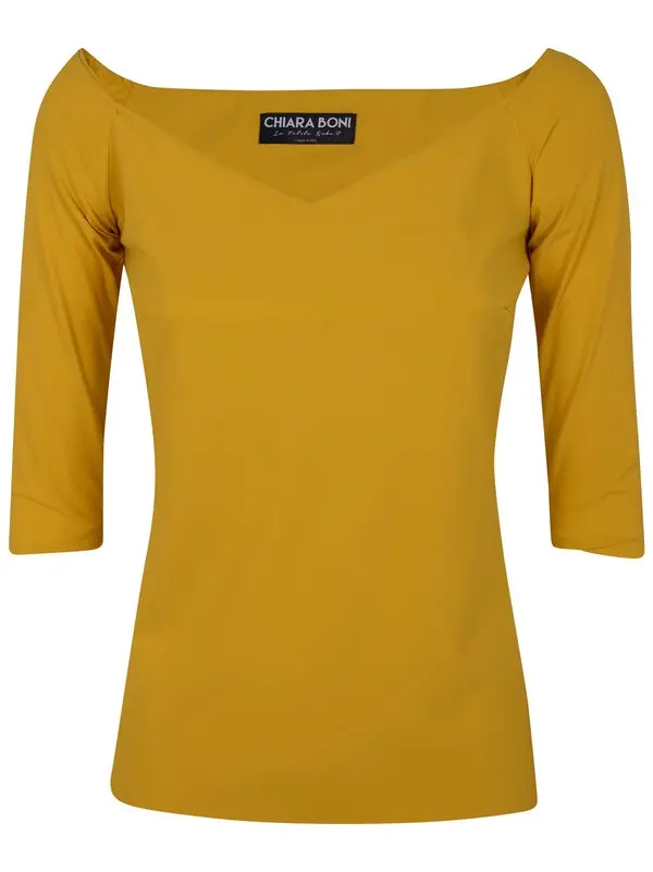 Chiara Boni La Petite Robe Jersey Top - Metallic