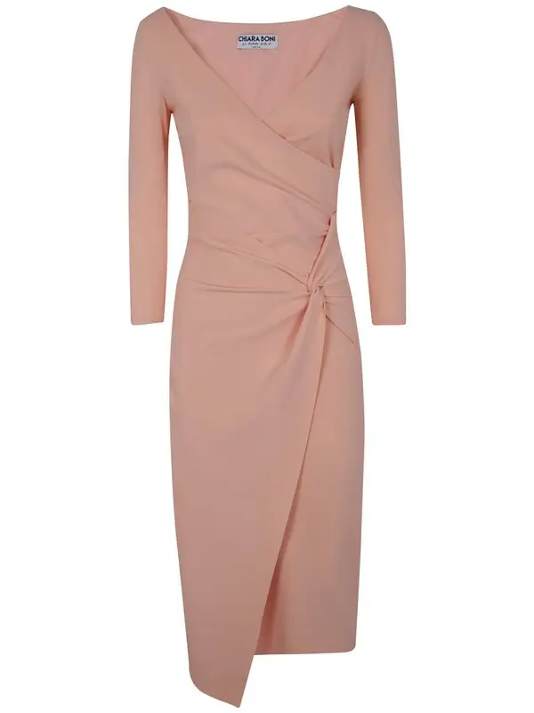 Chiara Boni La Petite Robe Amax Short Sleeve Dress - Brown