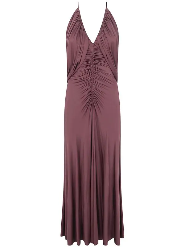 SELF-PORTRAIT Jersey Drape Midi Dress