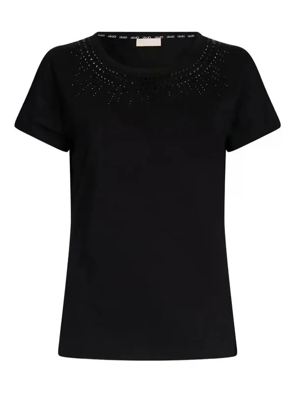 Liu Jo Embellished Crew-neck T-shirt - Black